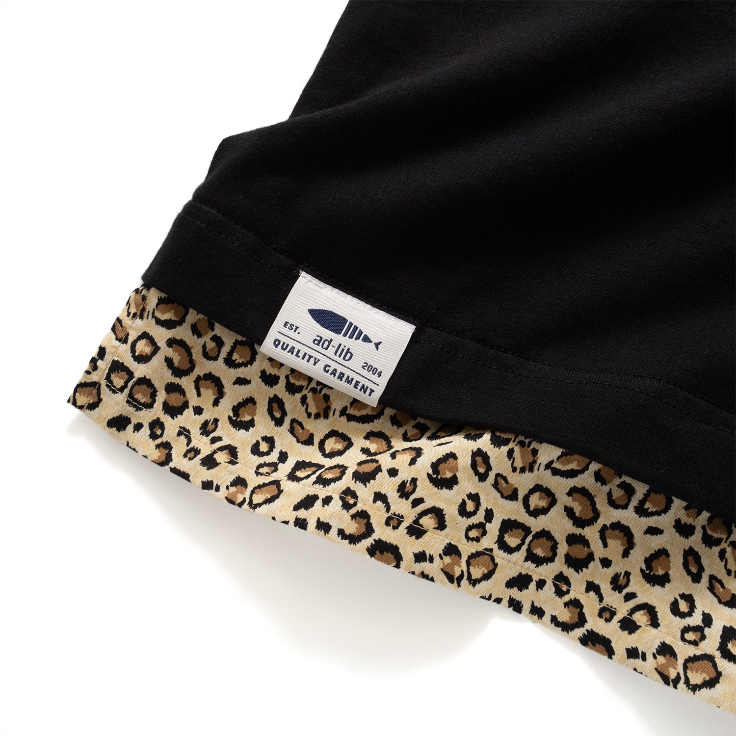 (ZT1391) Leopard Fake Layer Tee – ad-lib