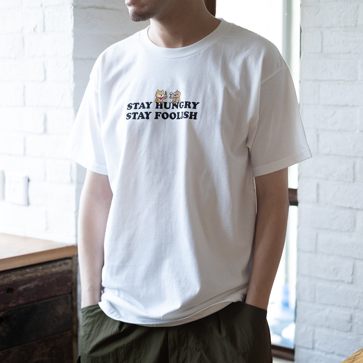 (ZT880) Stay Hungry Stay Foolish Graphic Tee – ad-lib